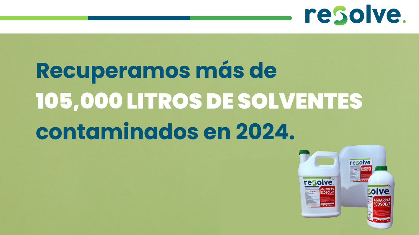 Recuperamos más de 105,000 litros de solventes contaminados en 2024 ...
